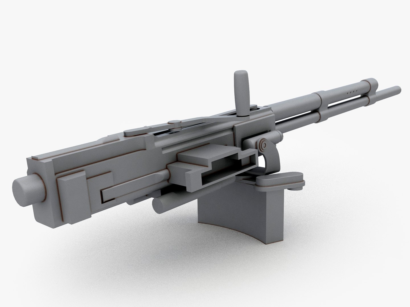 Soviet Machine Gun 3d 3ds