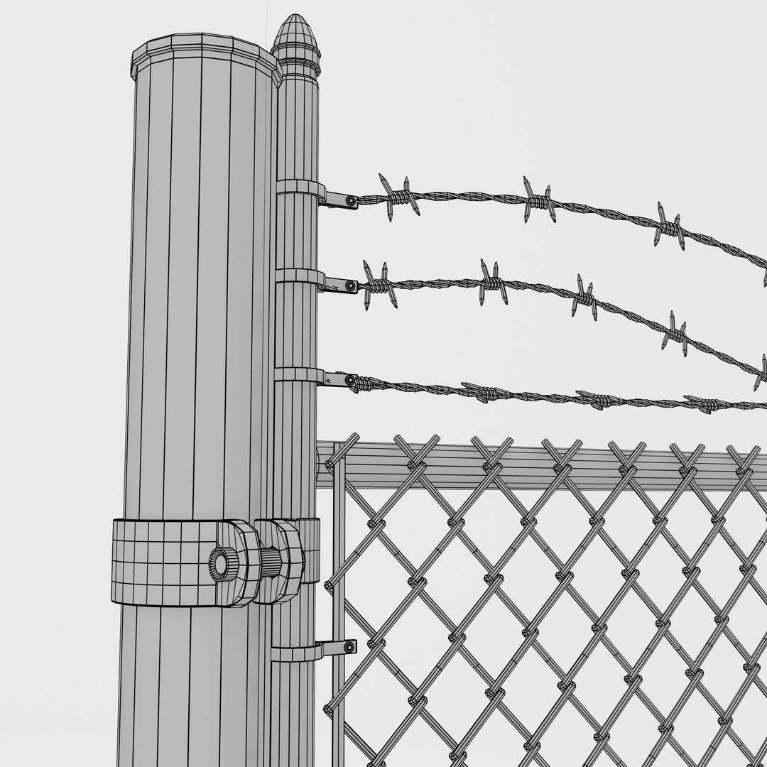 Alleyway Fence 3D Model - TurboSquid 1732471