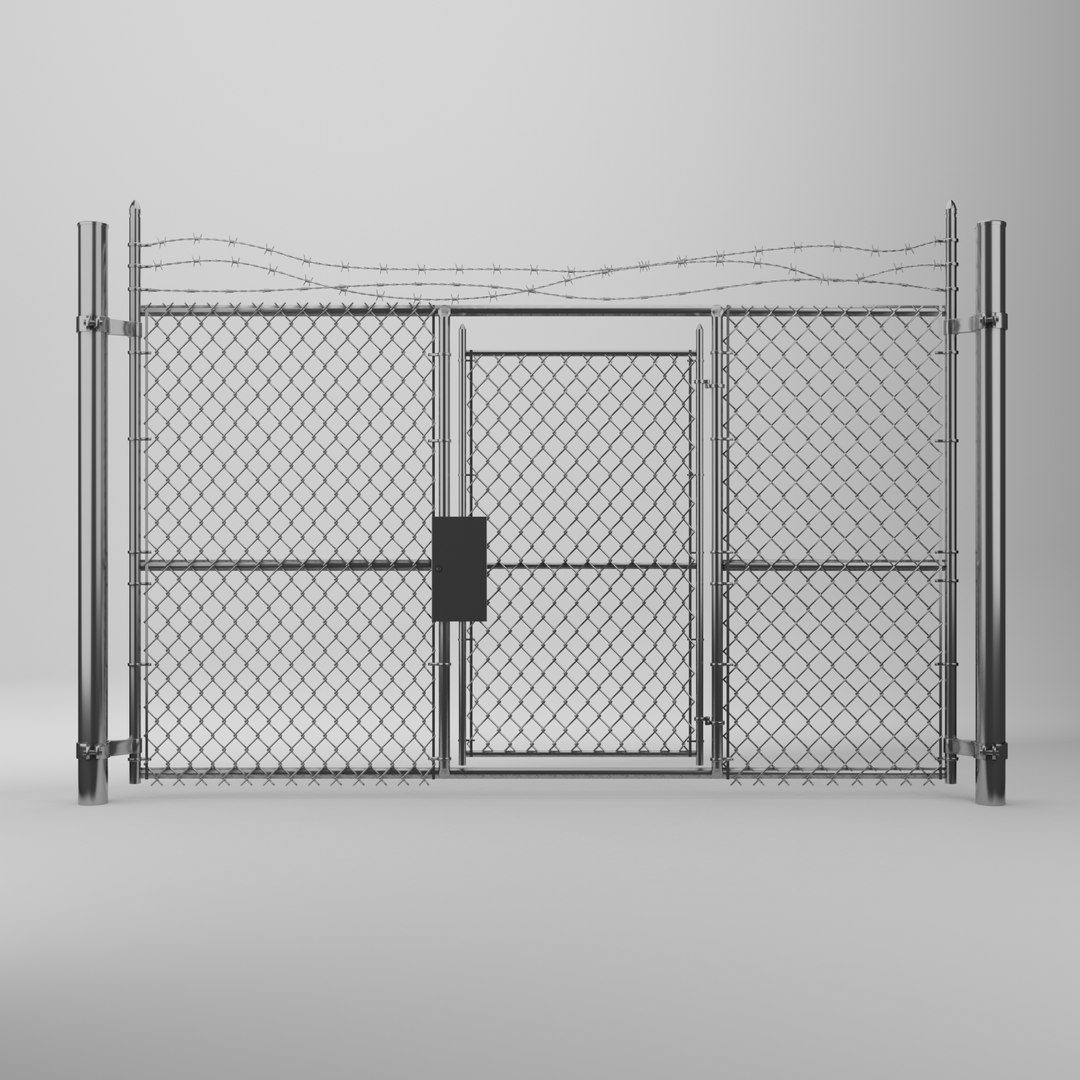 Alleyway Fence 3D Model - TurboSquid 1732471