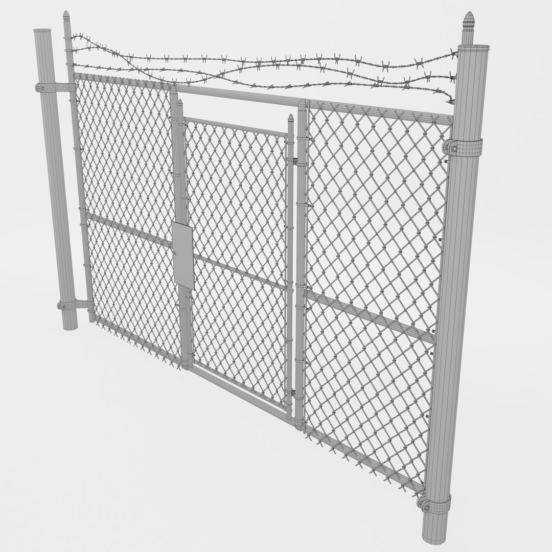 Alleyway Fence 3D Model - TurboSquid 1732471