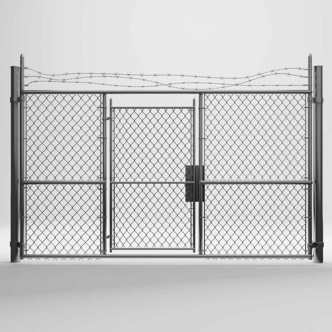 Alleyway Fence 3D Model - TurboSquid 1732471