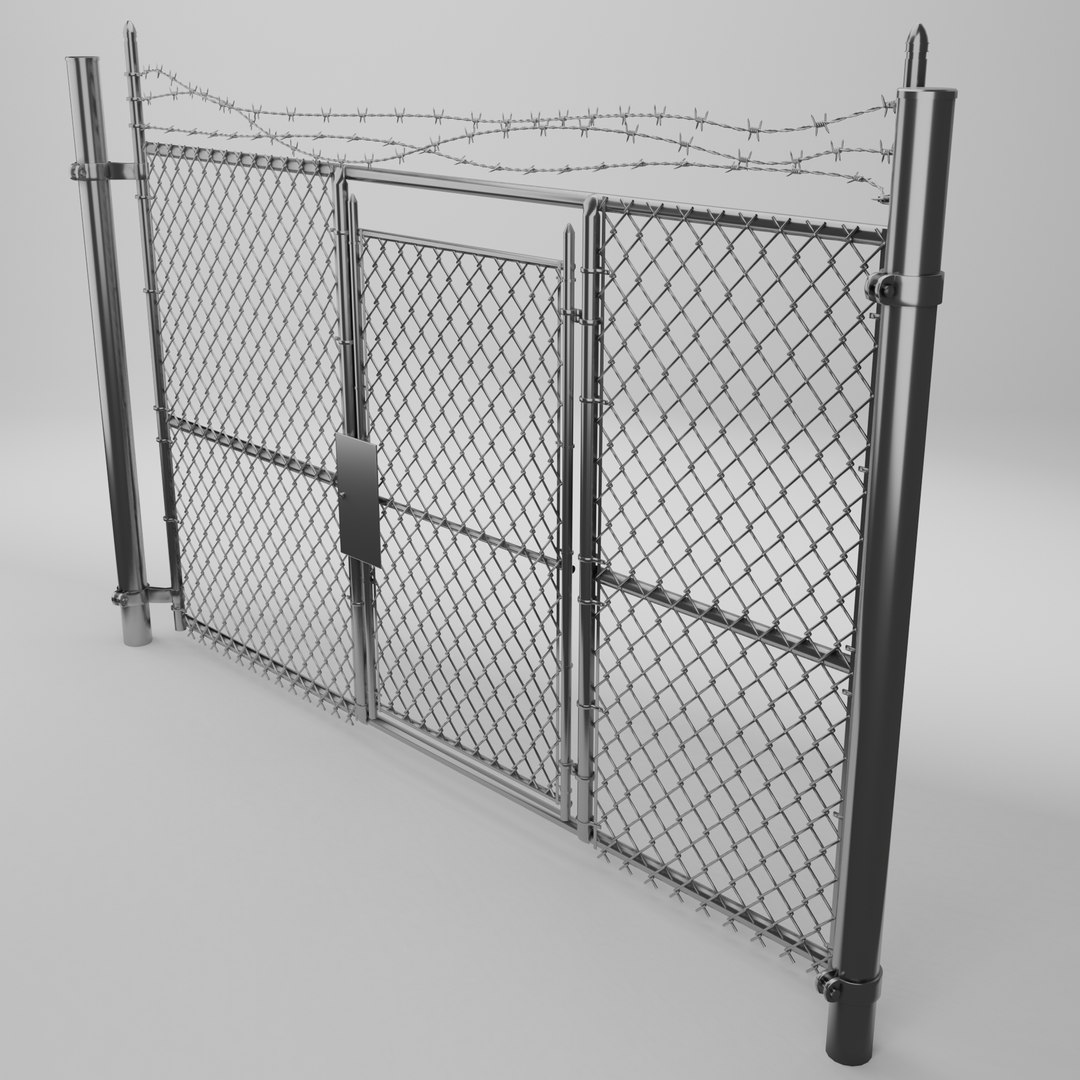 Alleyway Fence 3D Model - TurboSquid 1732471