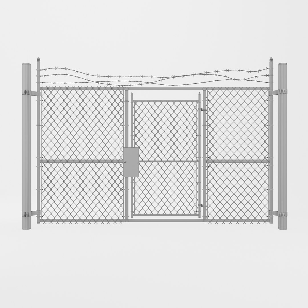 Alleyway Fence 3D Model - TurboSquid 1732471