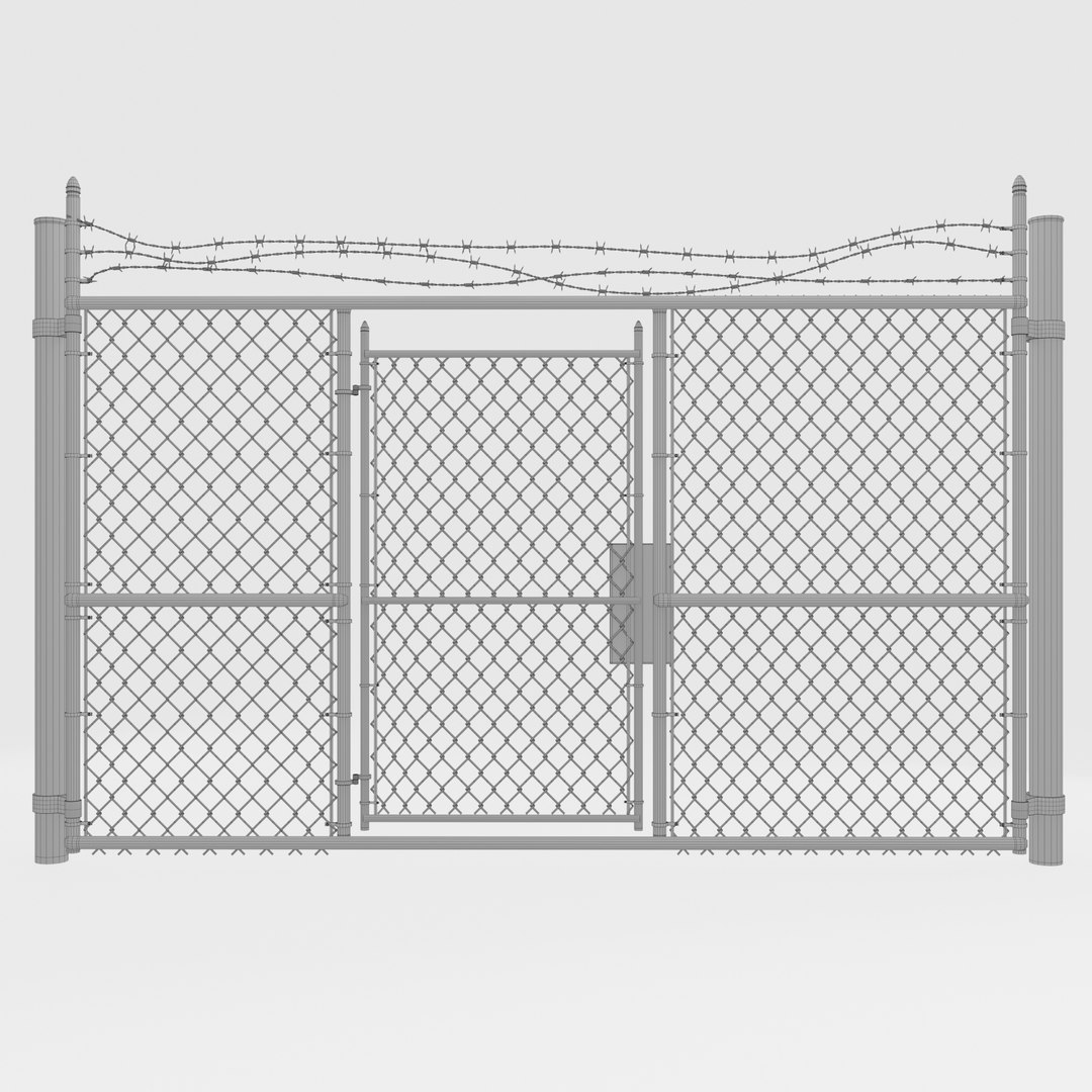 Alleyway Fence 3D Model - TurboSquid 1732471
