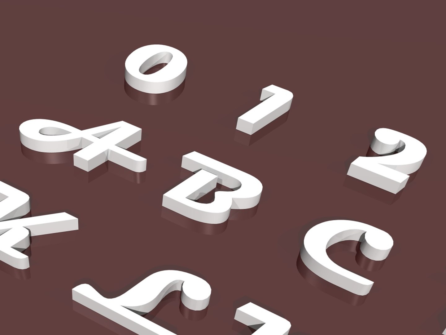 3d Letters 3 Font Alphabet