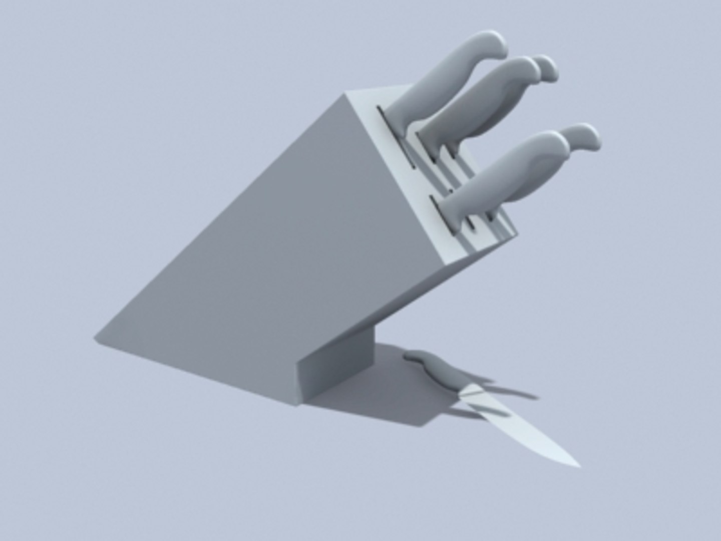 knife stand 3d model