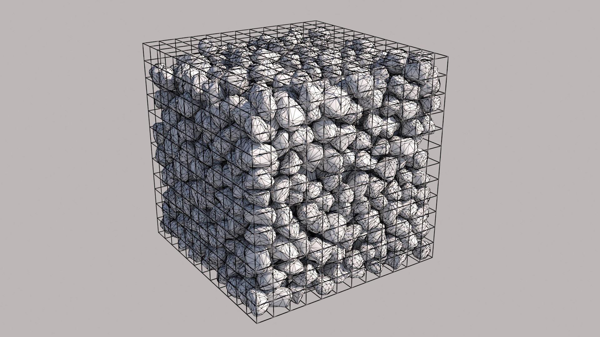 Gabion Cube Model - TurboSquid 2007036