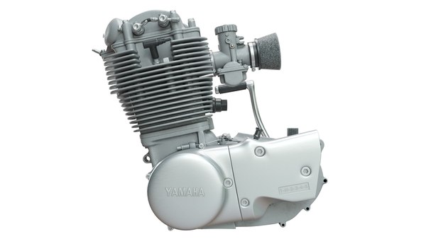 modelo 3d Motor: Yamaha SR 500 - TurboSquid 1723548