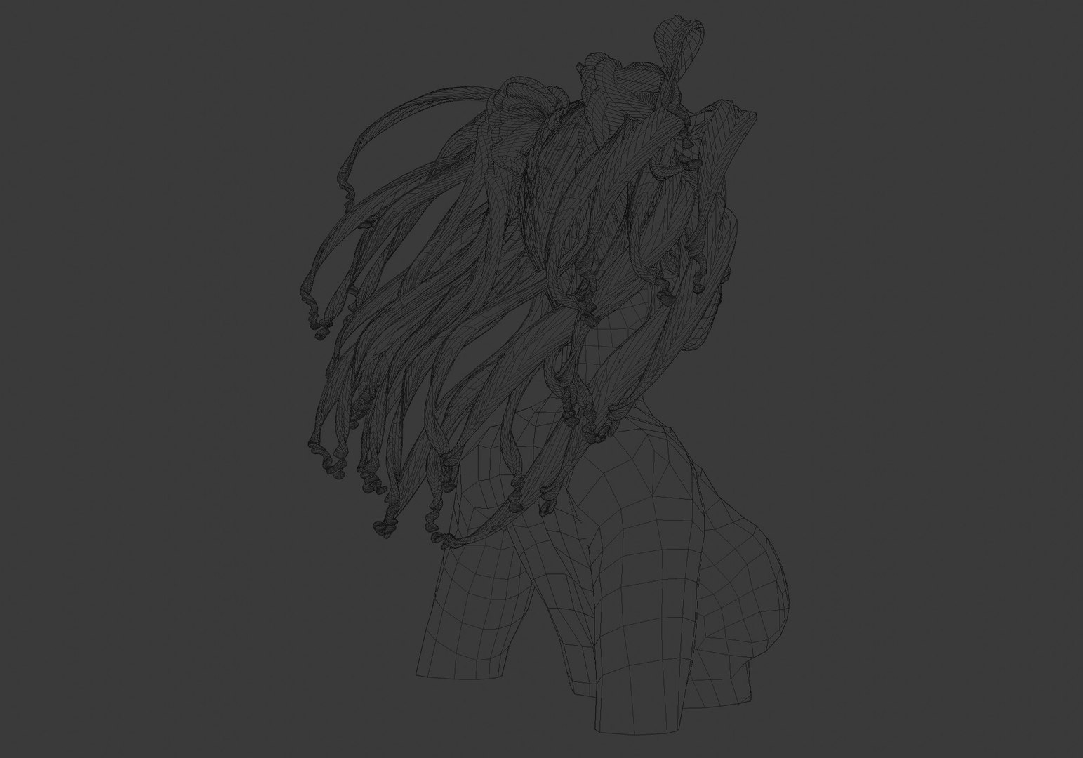 Crazy Windy Hairstyle 3D - TurboSquid 1964727