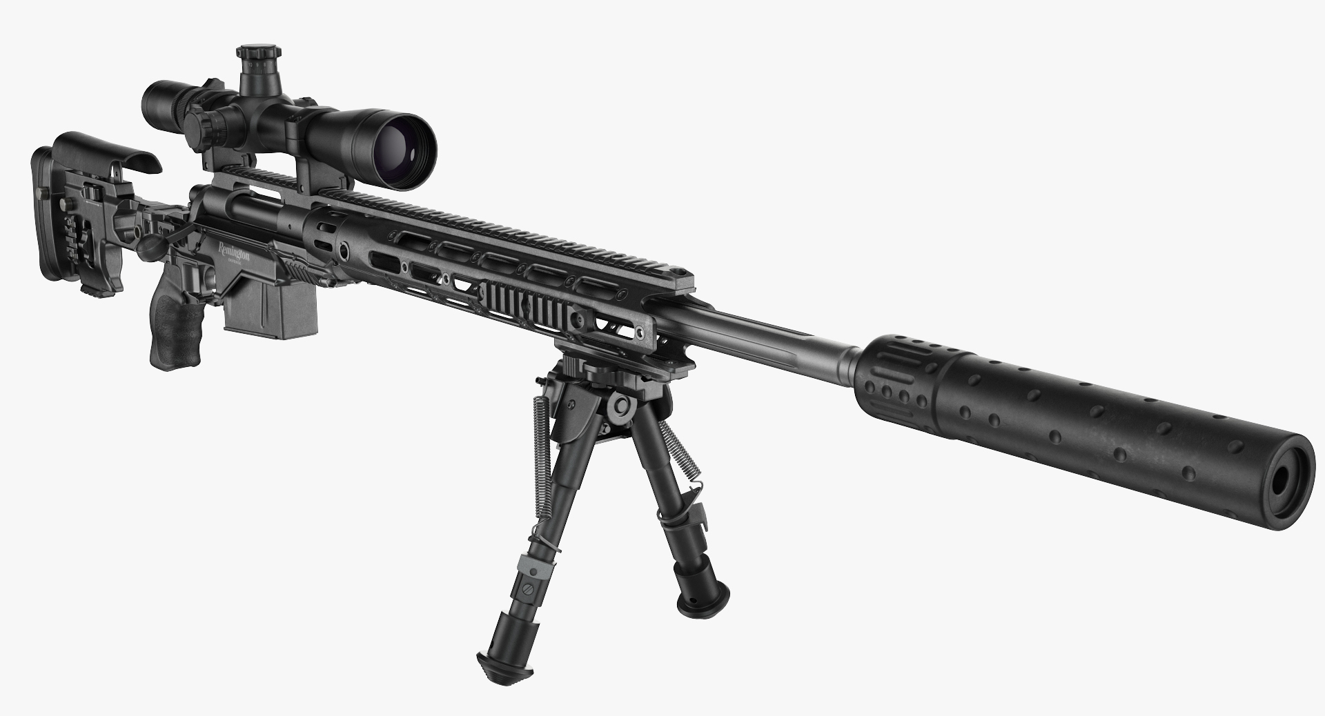 Rifle de Sniper Aprimorado M2010 Modelo 3D - TurboSquid 1008368
