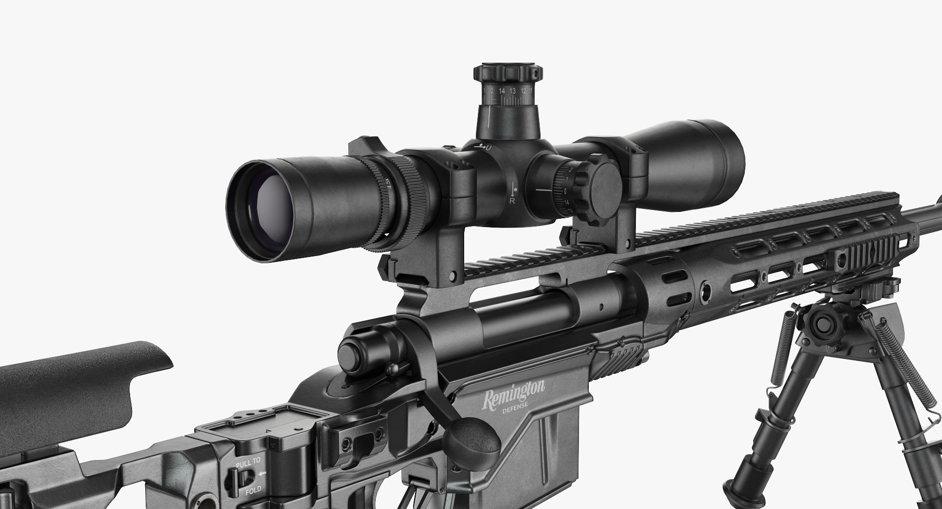 M2010 Enhanced Sniper Rifle 3d Model