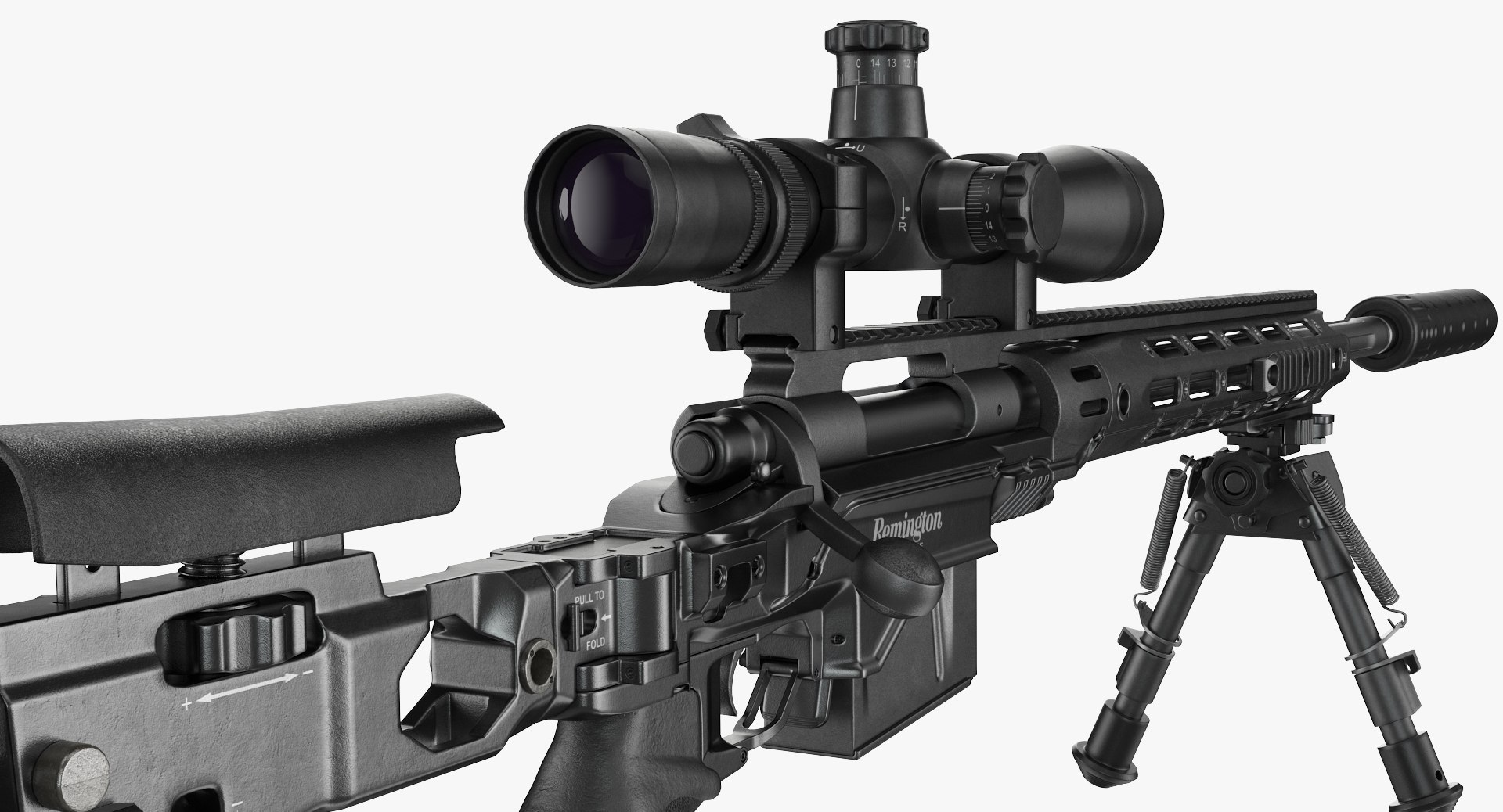 M2010 Enhanced Sniper Rifle 3d Model