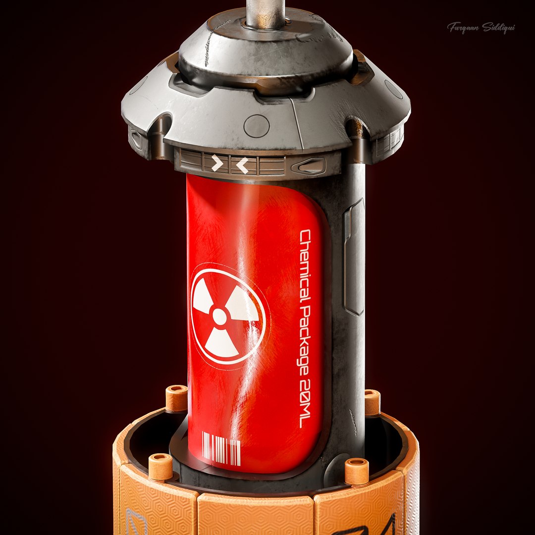 Sci-fi Bio Grenade 3D - TurboSquid 2134538
