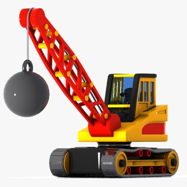 3d model toon tower crane