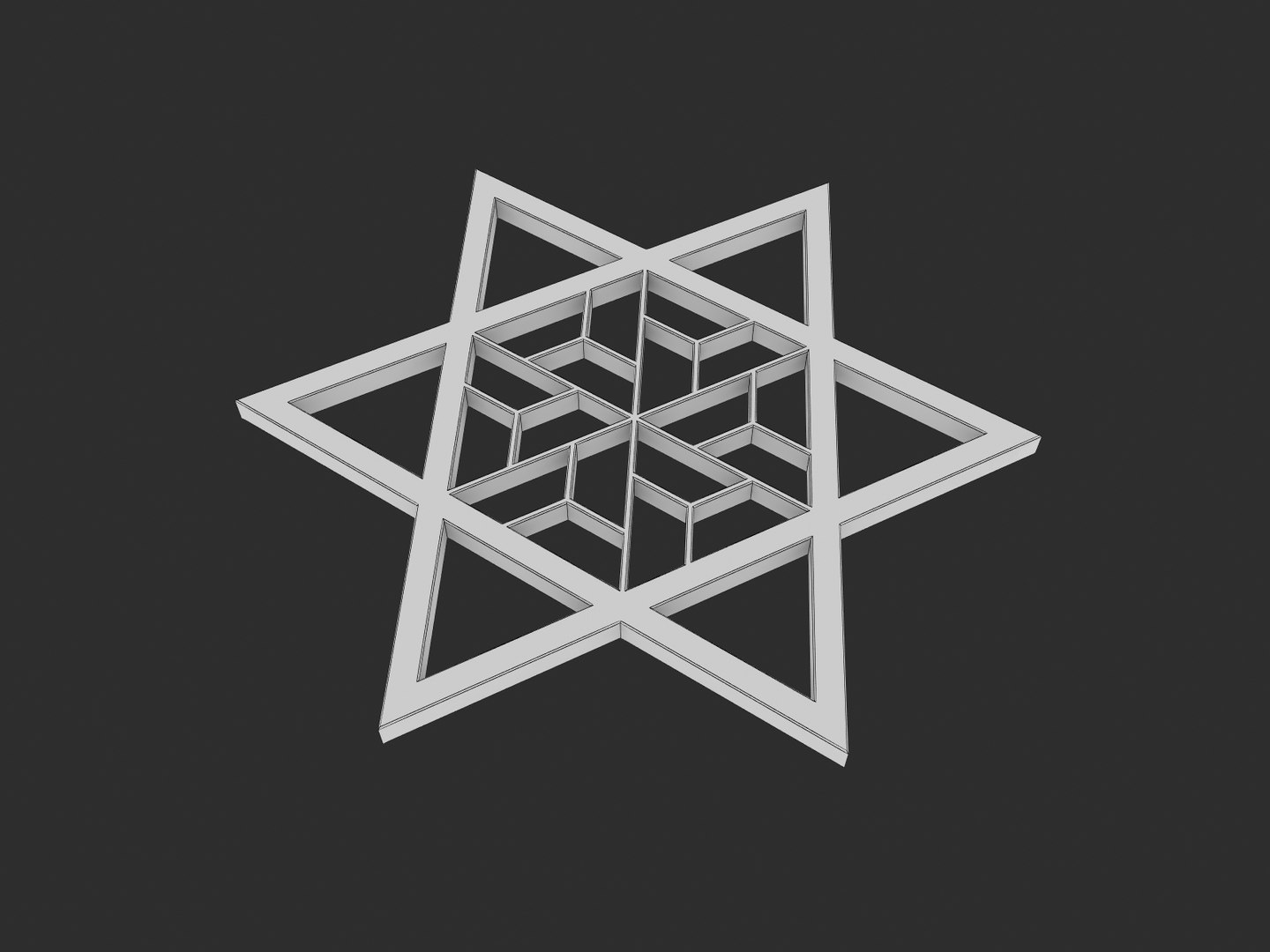 3D star david model - TurboSquid 1416410