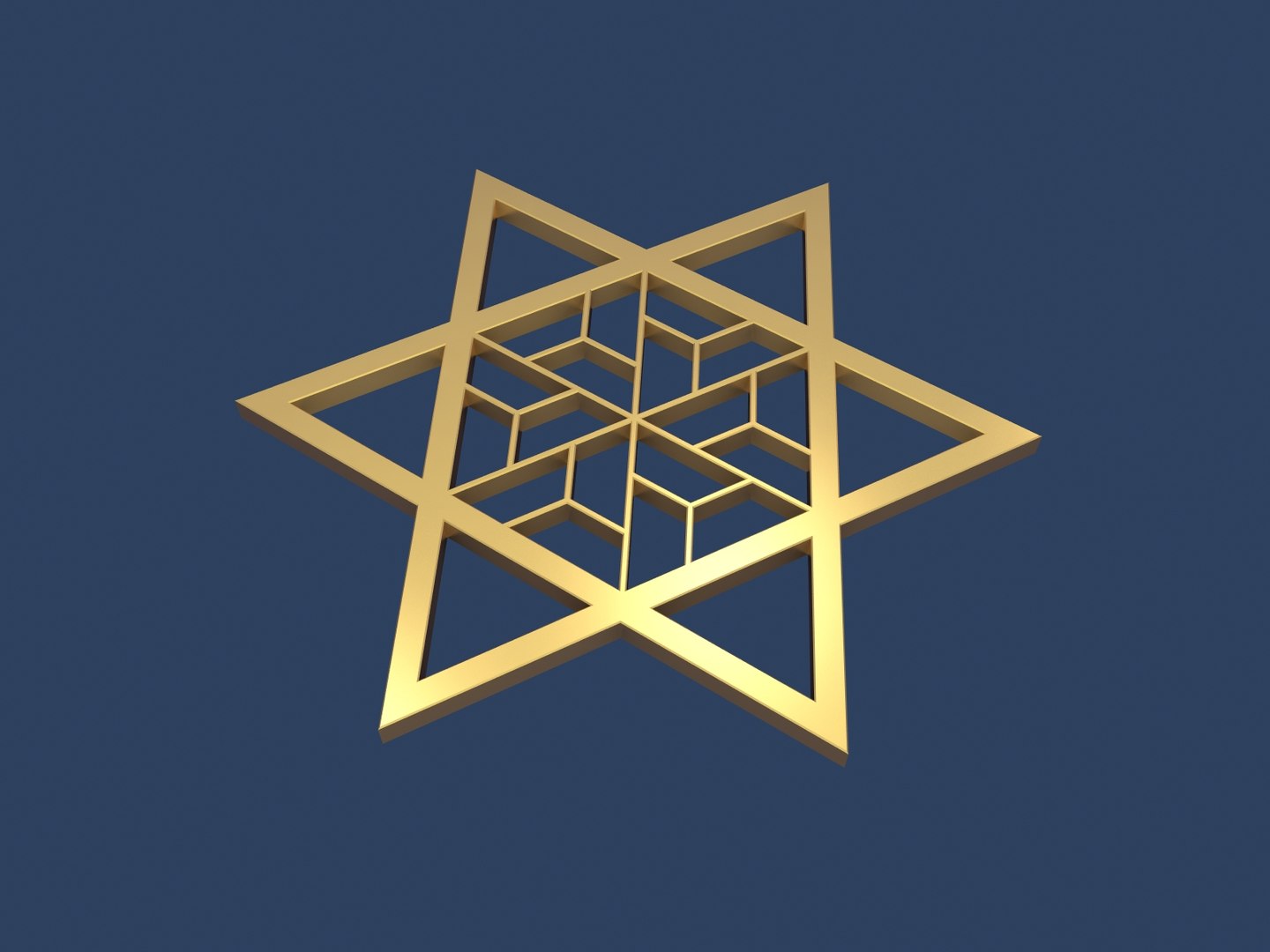 3D star david model - TurboSquid 1416410