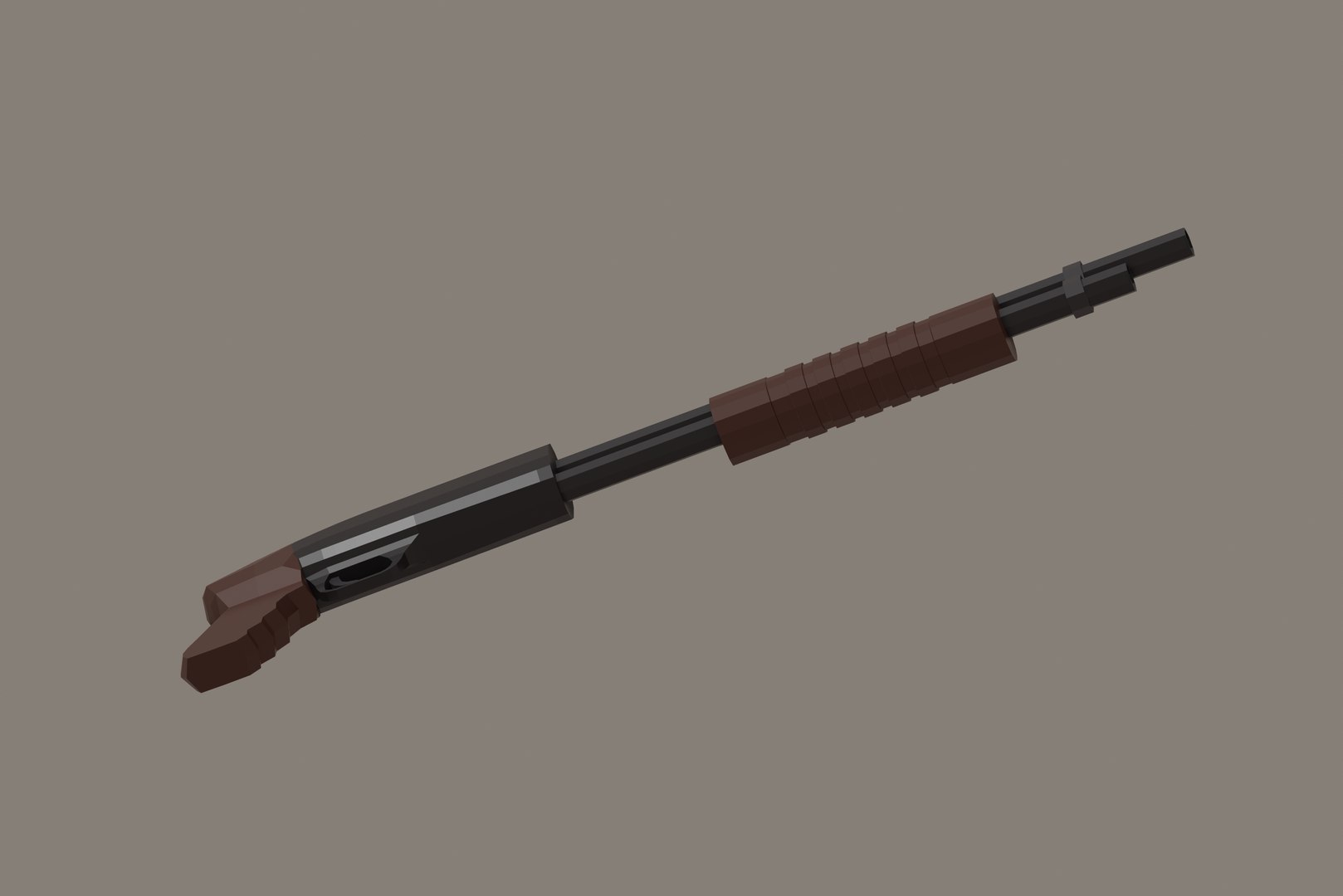 Shotgun Low Poly 3D Model - TurboSquid 2058233