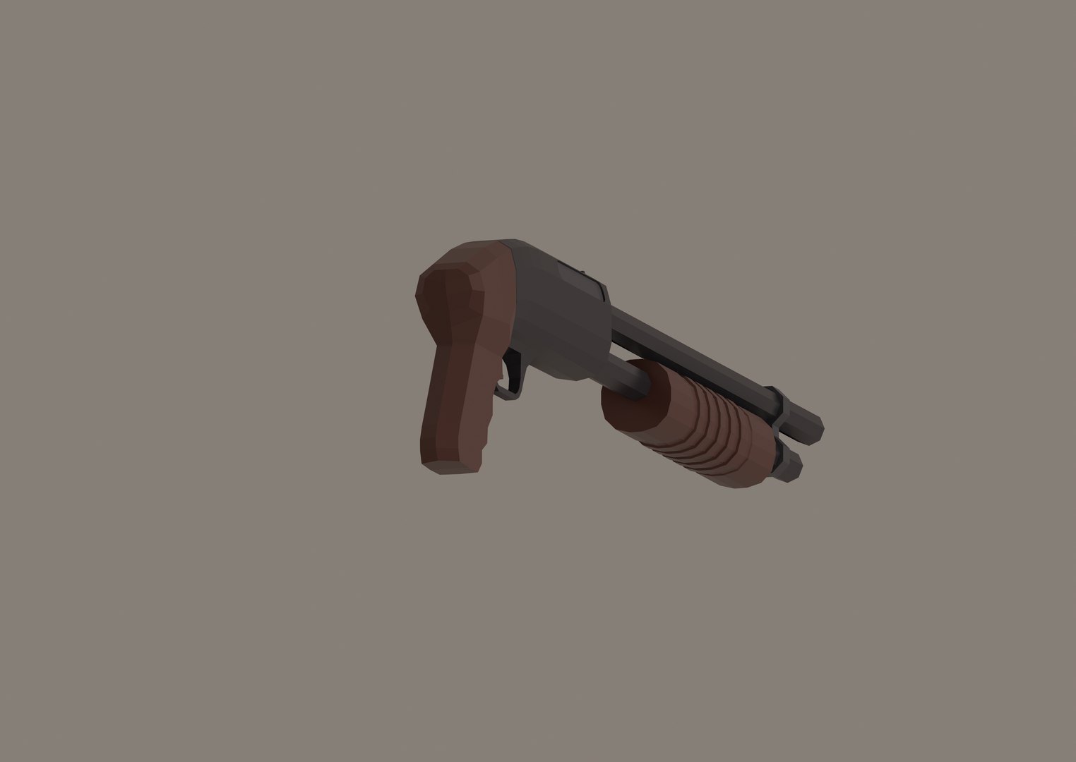 Shotgun Low Poly 3D Model - TurboSquid 2058233
