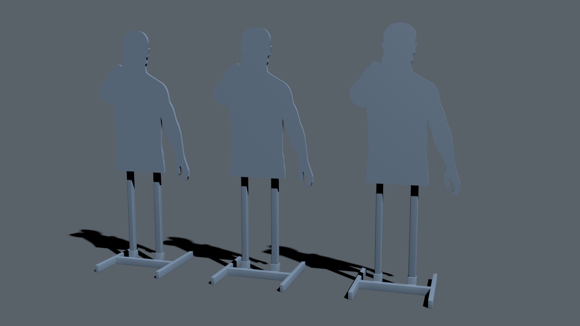 Silhouette Target Stand 3d C4d