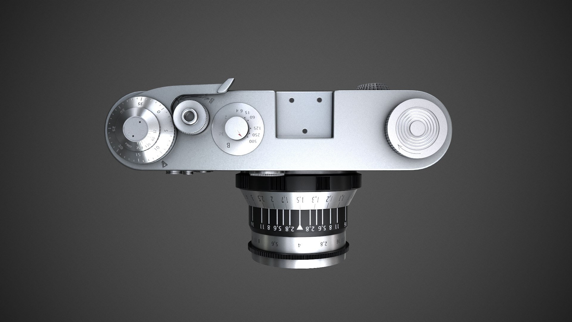 FED - 3 Camera 3D Model - TurboSquid 1848083