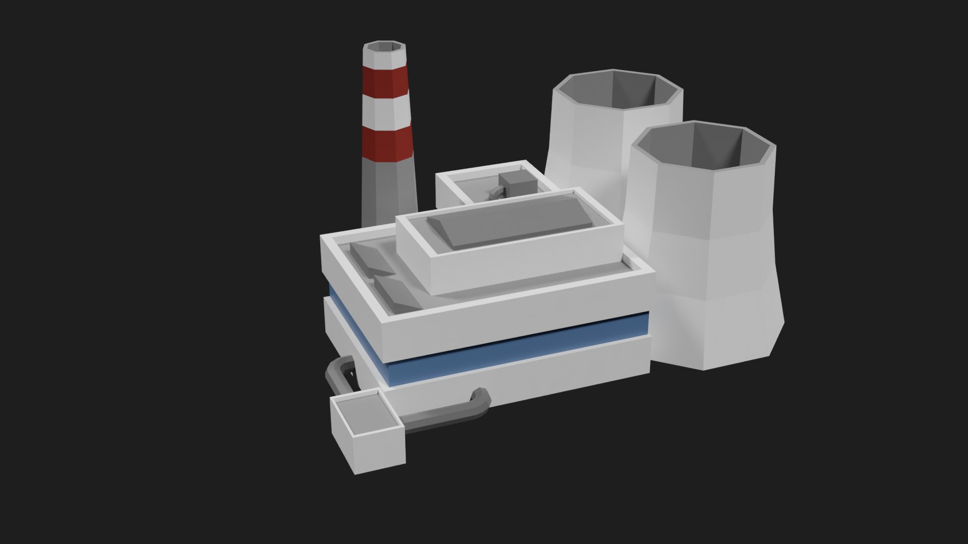 Lowpoly Factory 3D Model - TurboSquid 1853326