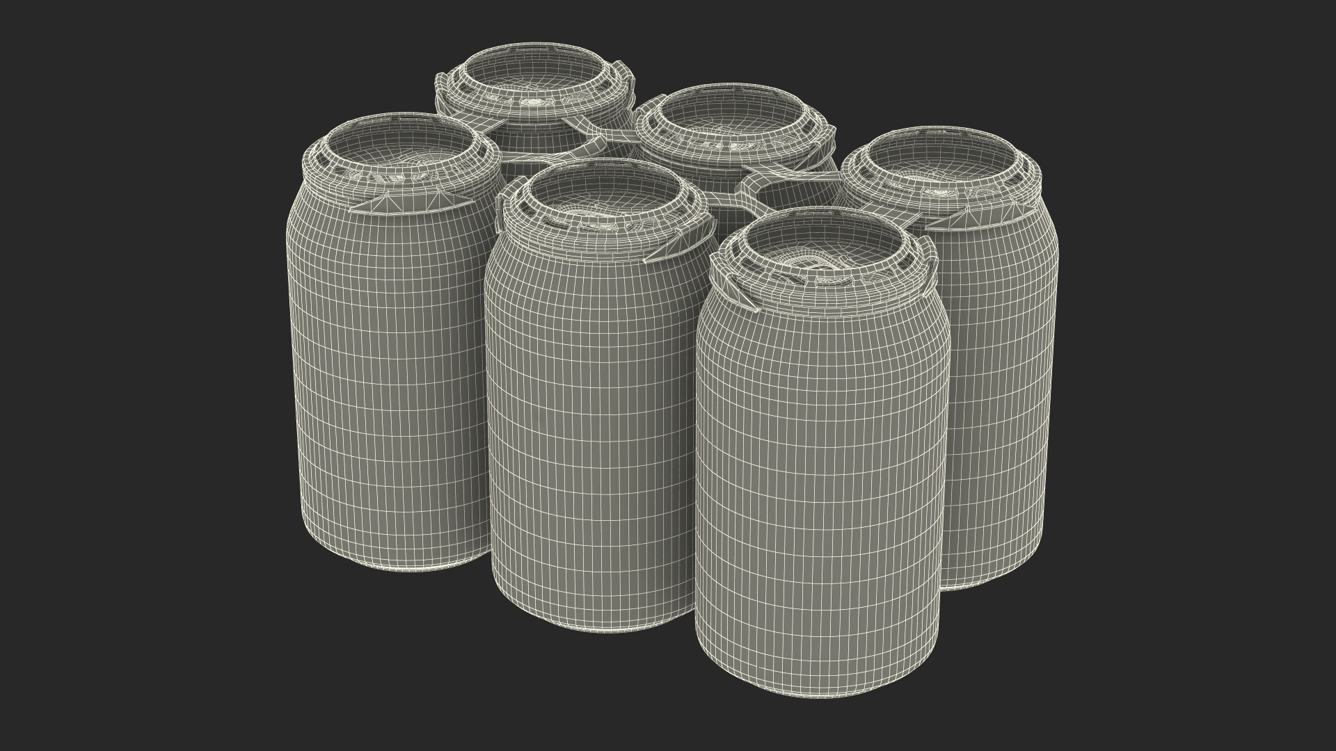 Plastic 6 Pack Rings For Soda Cans 3D - TurboSquid 2136661