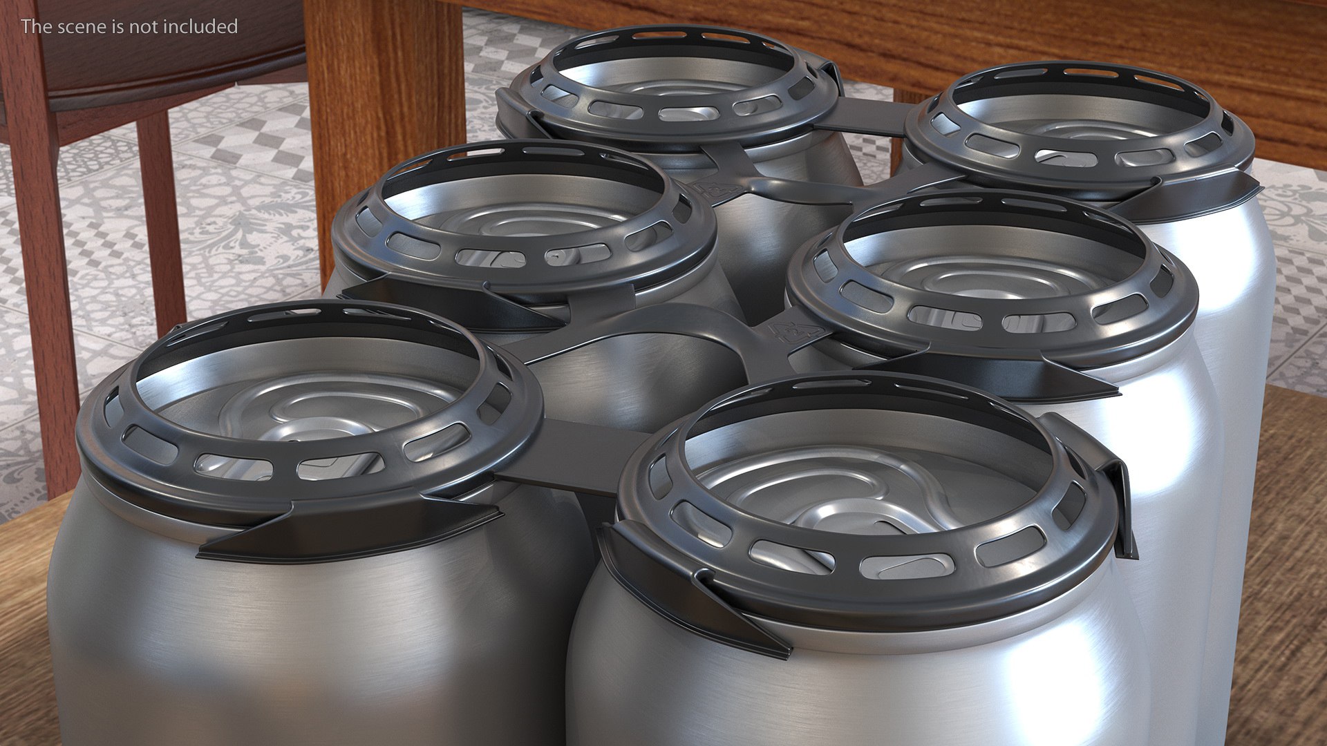 Plastic 6 Pack Rings For Soda Cans 3D - TurboSquid 2136661