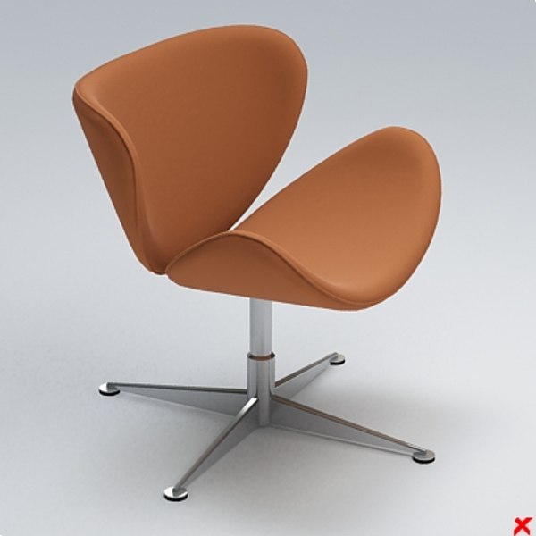 armchair swivel chair 3d model