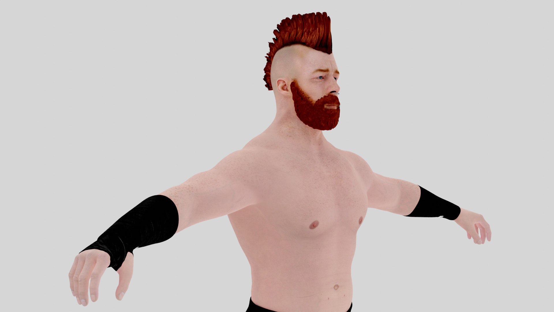 3D Model Sheamus WWE Champion - TurboSquid 2115605