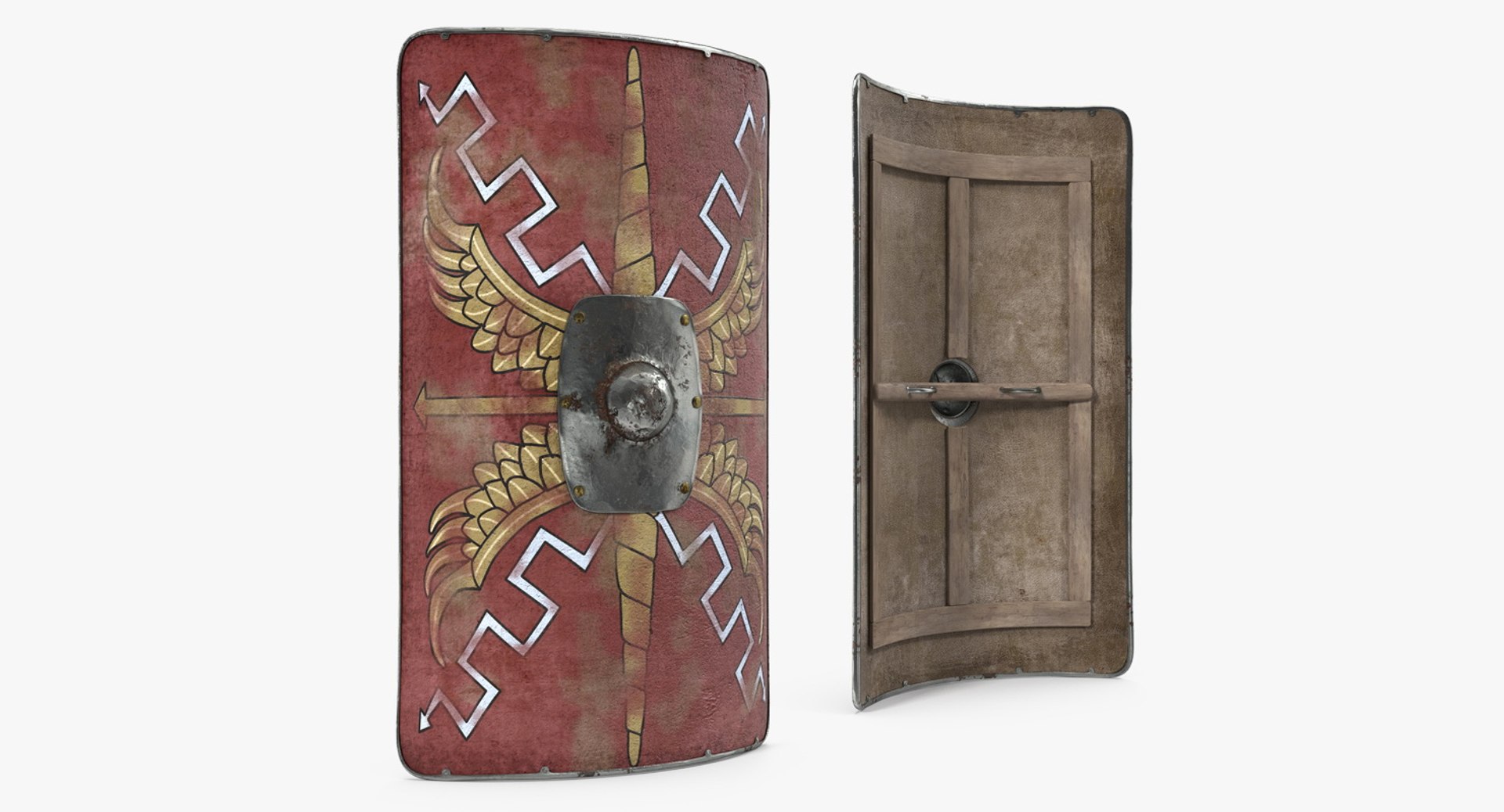 Roman Medieval Shield 3d 3ds