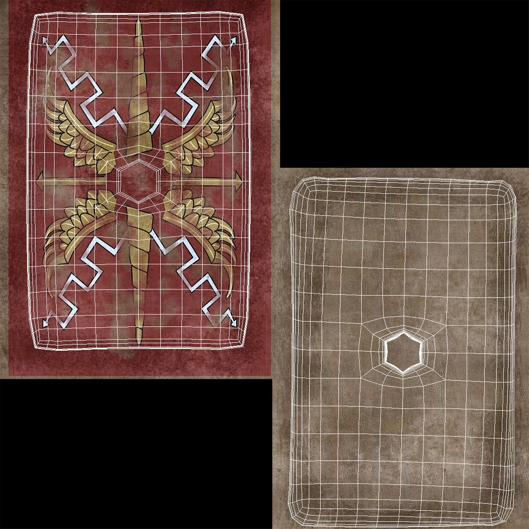 Roman Medieval Shield 3d 3ds