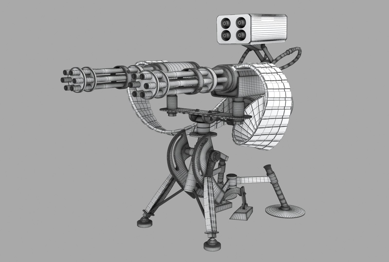 3d Model Of Sentry Gun