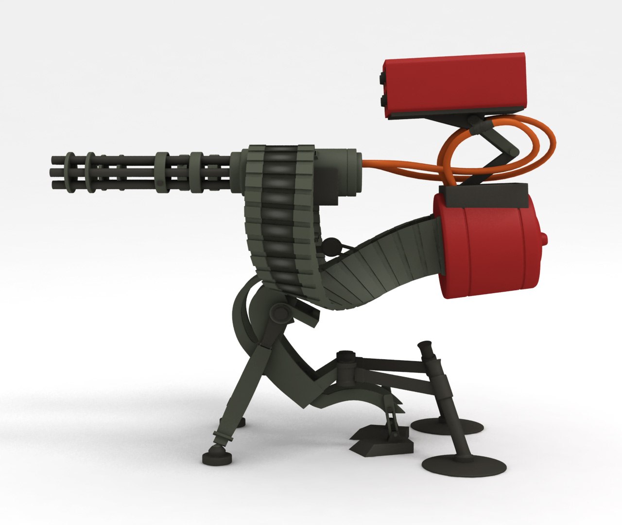 3d Model Of Sentry Gun
