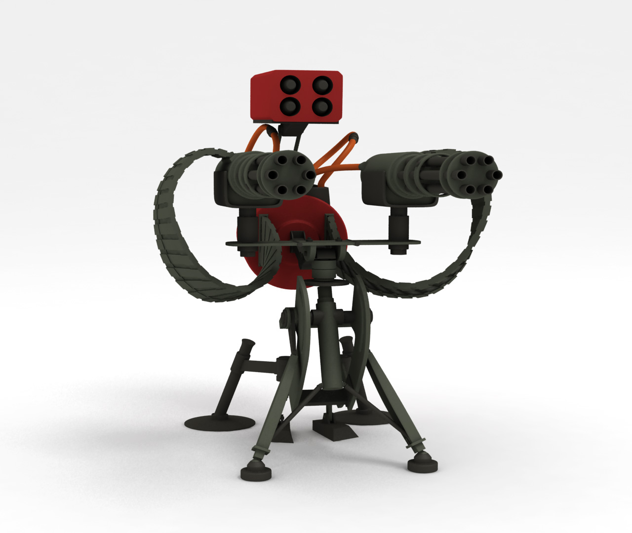 3d model of sentry gun