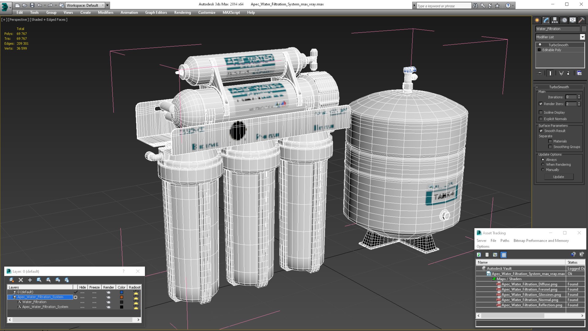 3D model Apec Water Filtration System - TurboSquid 2015253