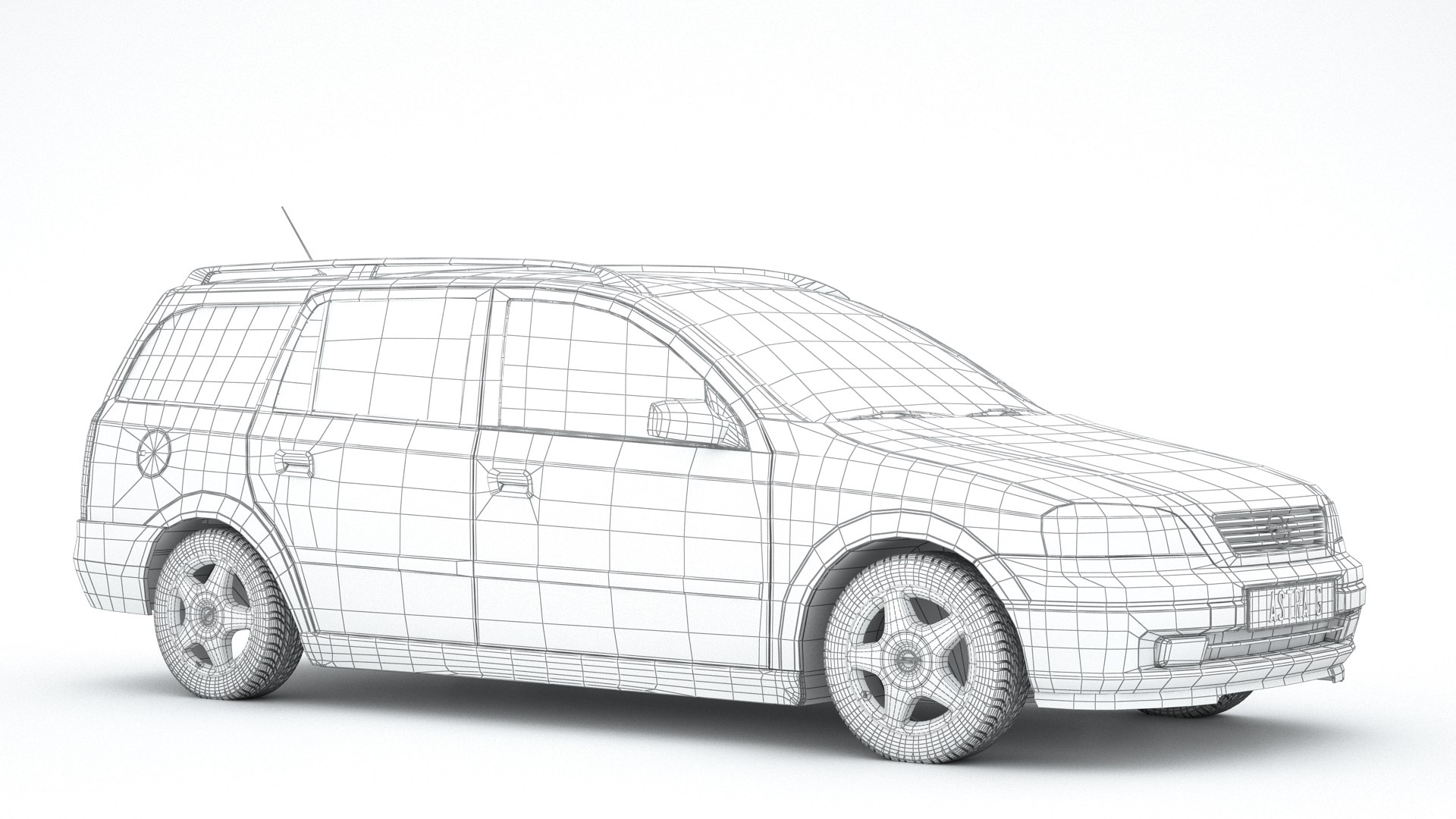 Opel Astra G Station Wagon 3D Model - TurboSquid 2138354
