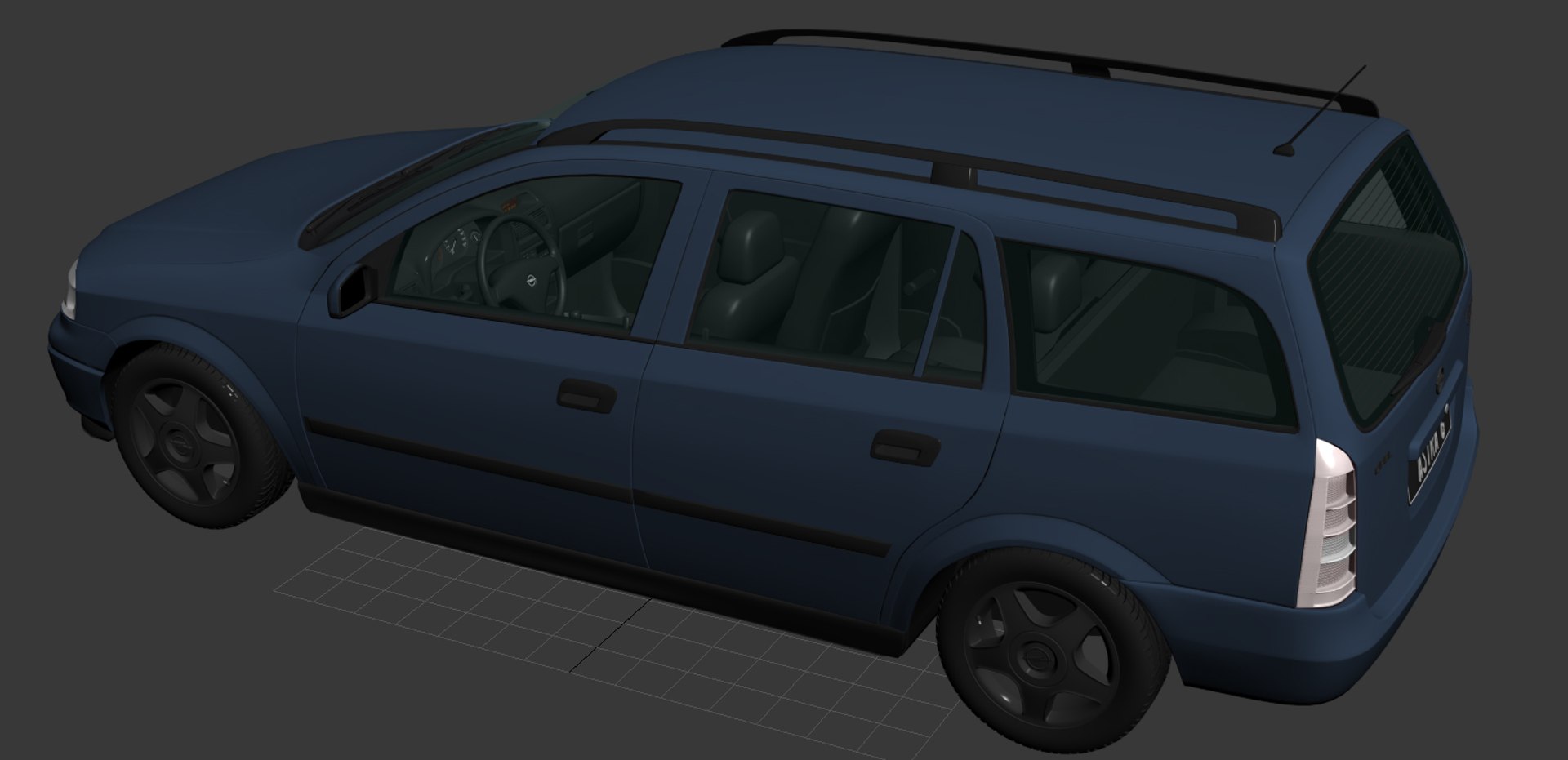 Opel Astra G Station Wagon 3D Model - TurboSquid 2138354