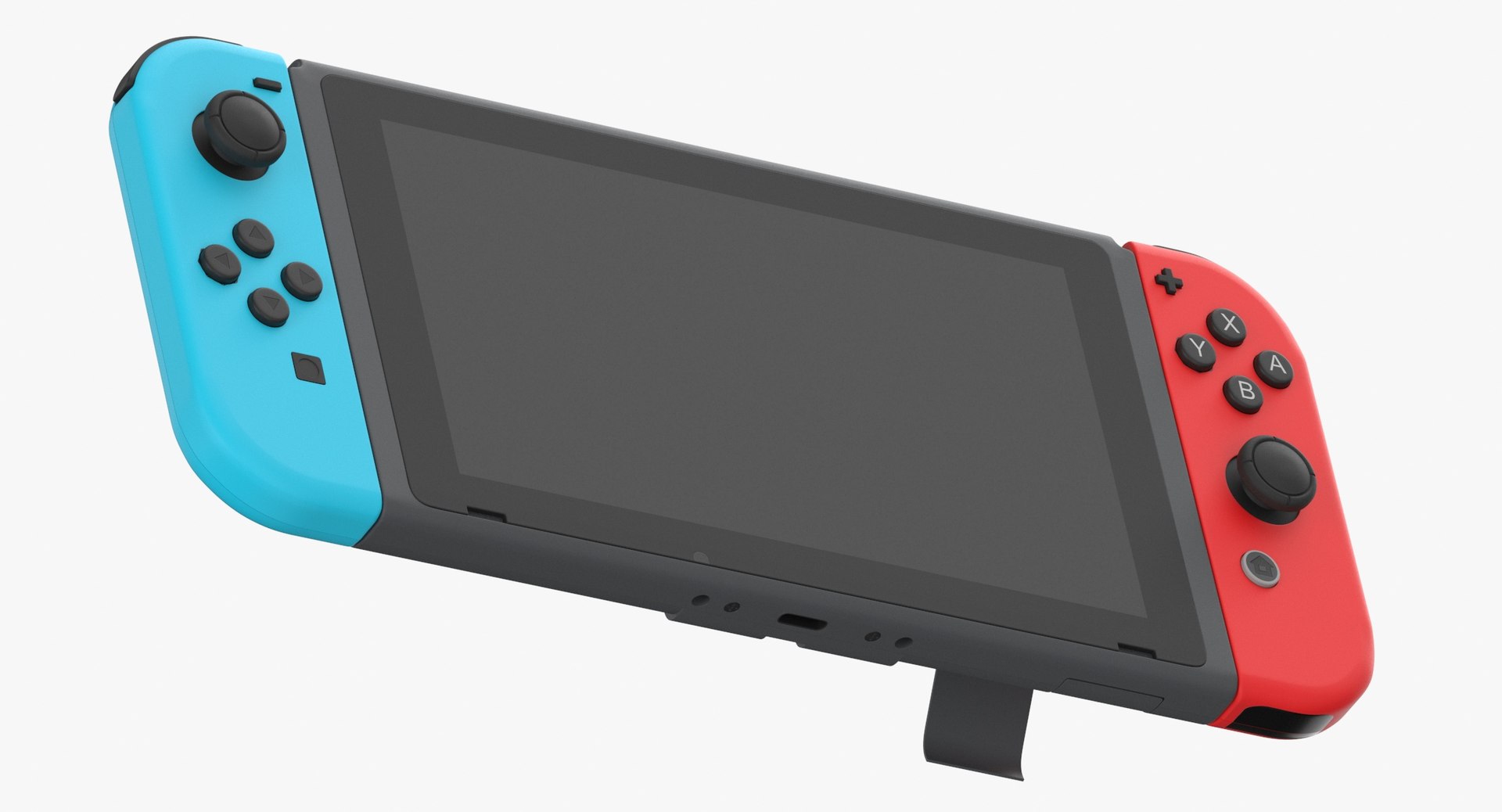 Nintendo Switch Console Controllers Blank and Generic Box 3D model ...