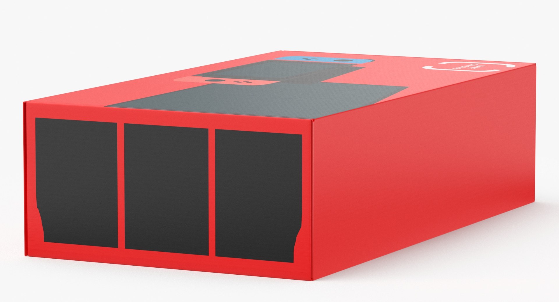 Nintendo Switch Console Controllers Blank And Generic Box 3D Model ...