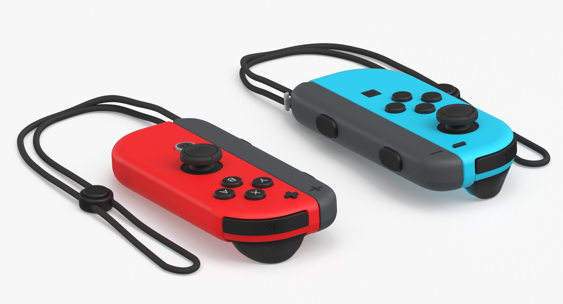 Nintendo Switch Console Controllers Blank And Generic Box 3D Model ...