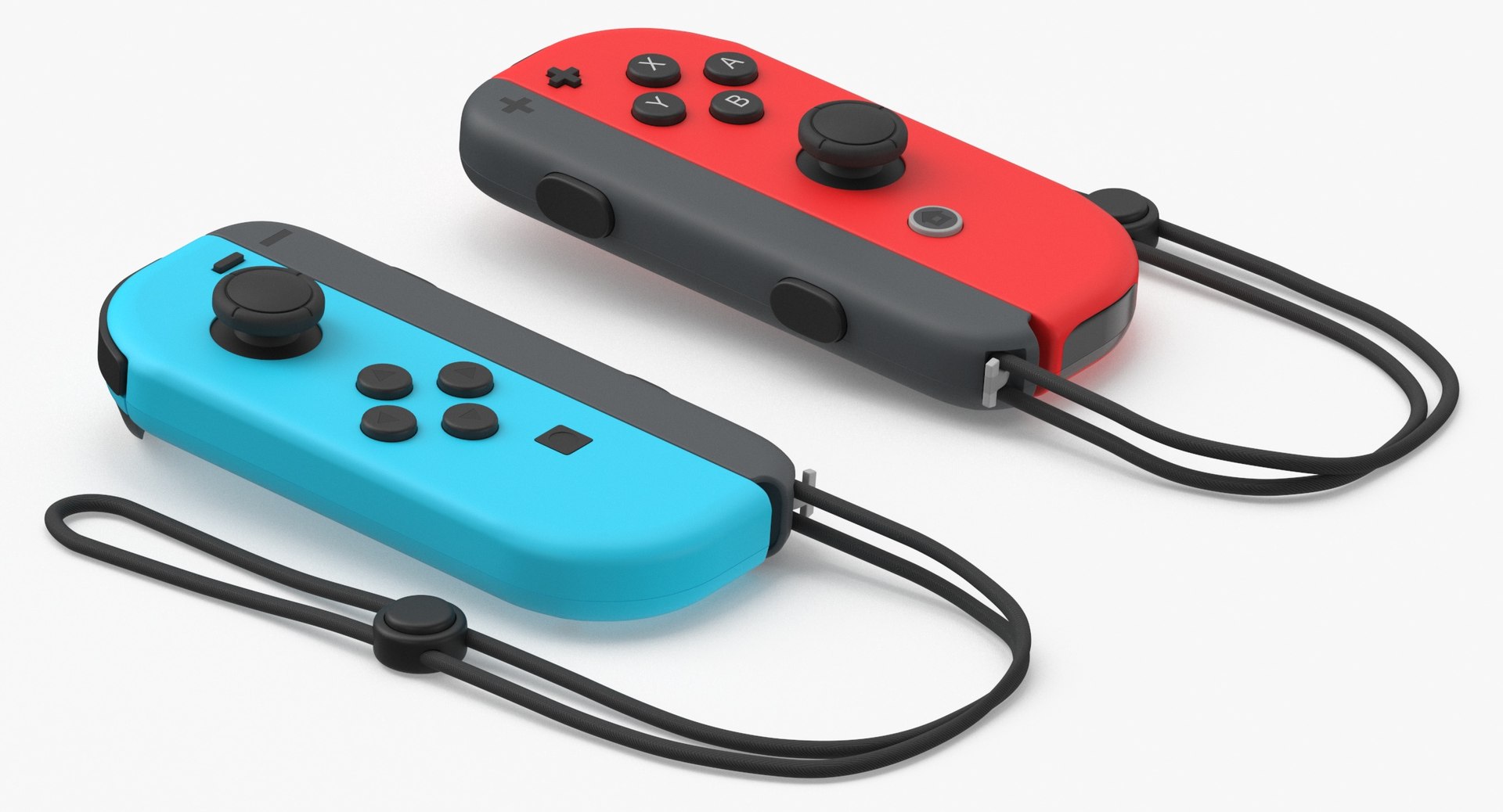 Nintendo Switch Console Controllers Blank And Generic Box 3D Model ...