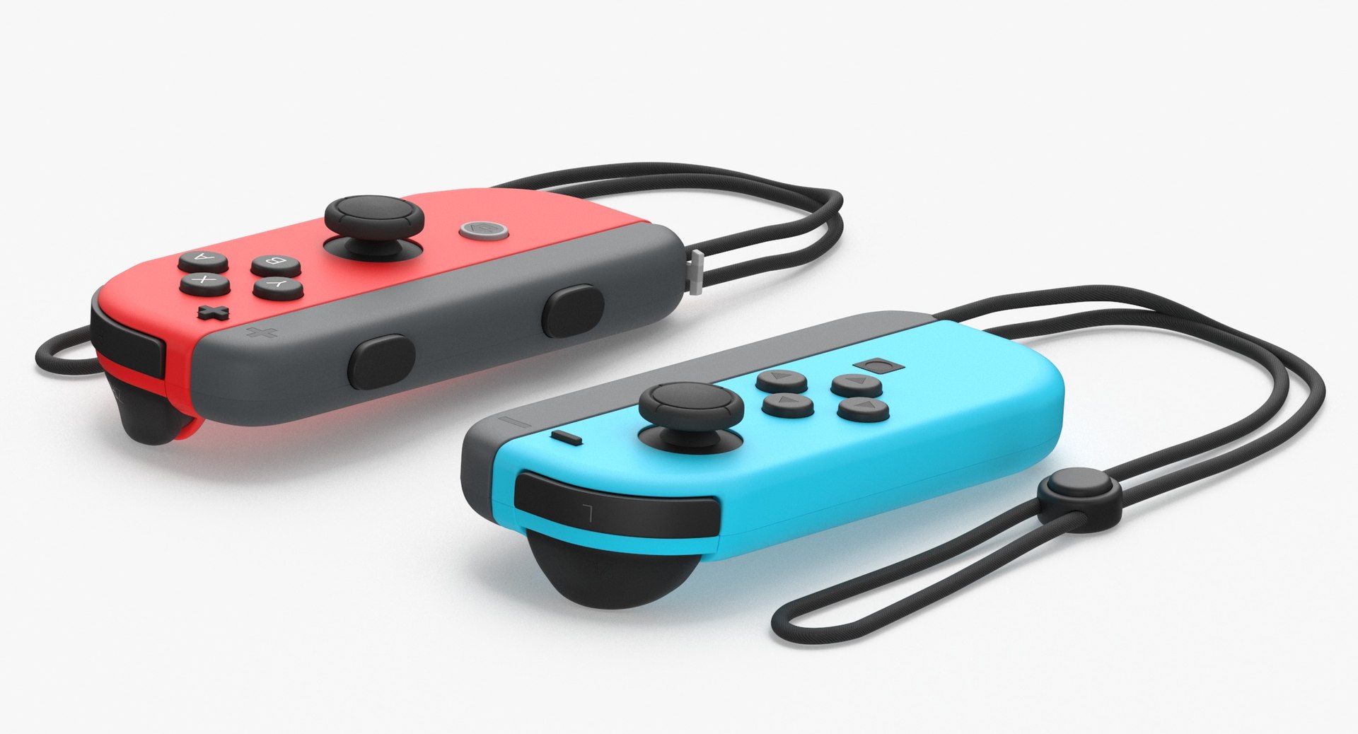 Nintendo Switch Console Controllers Blank And Generic Box 3D Model ...