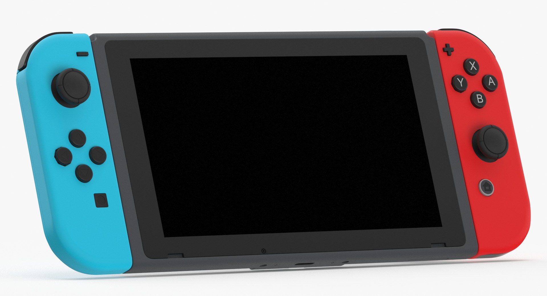 Nintendo Switch Console Controllers Blank and Generic Box 3D model ...