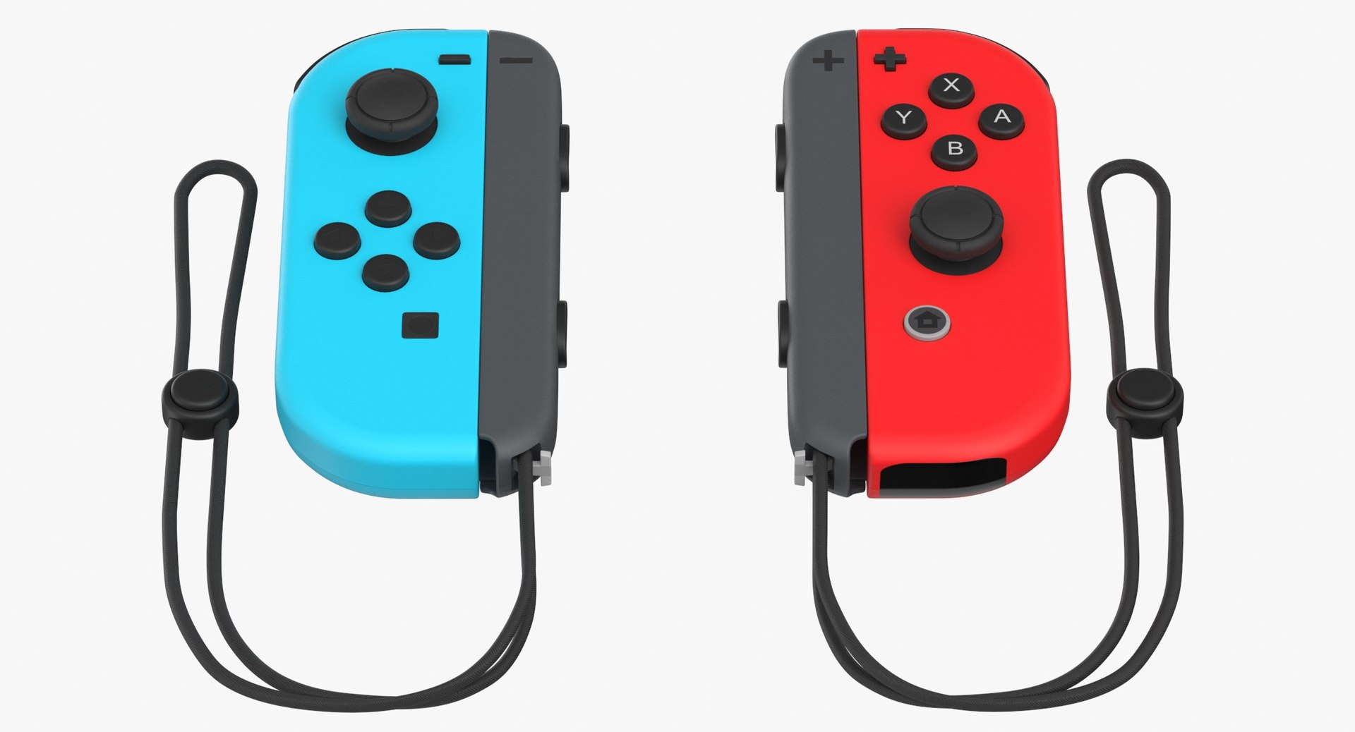 Nintendo Switch Console Controllers Blank And Generic Box 3D Model ...