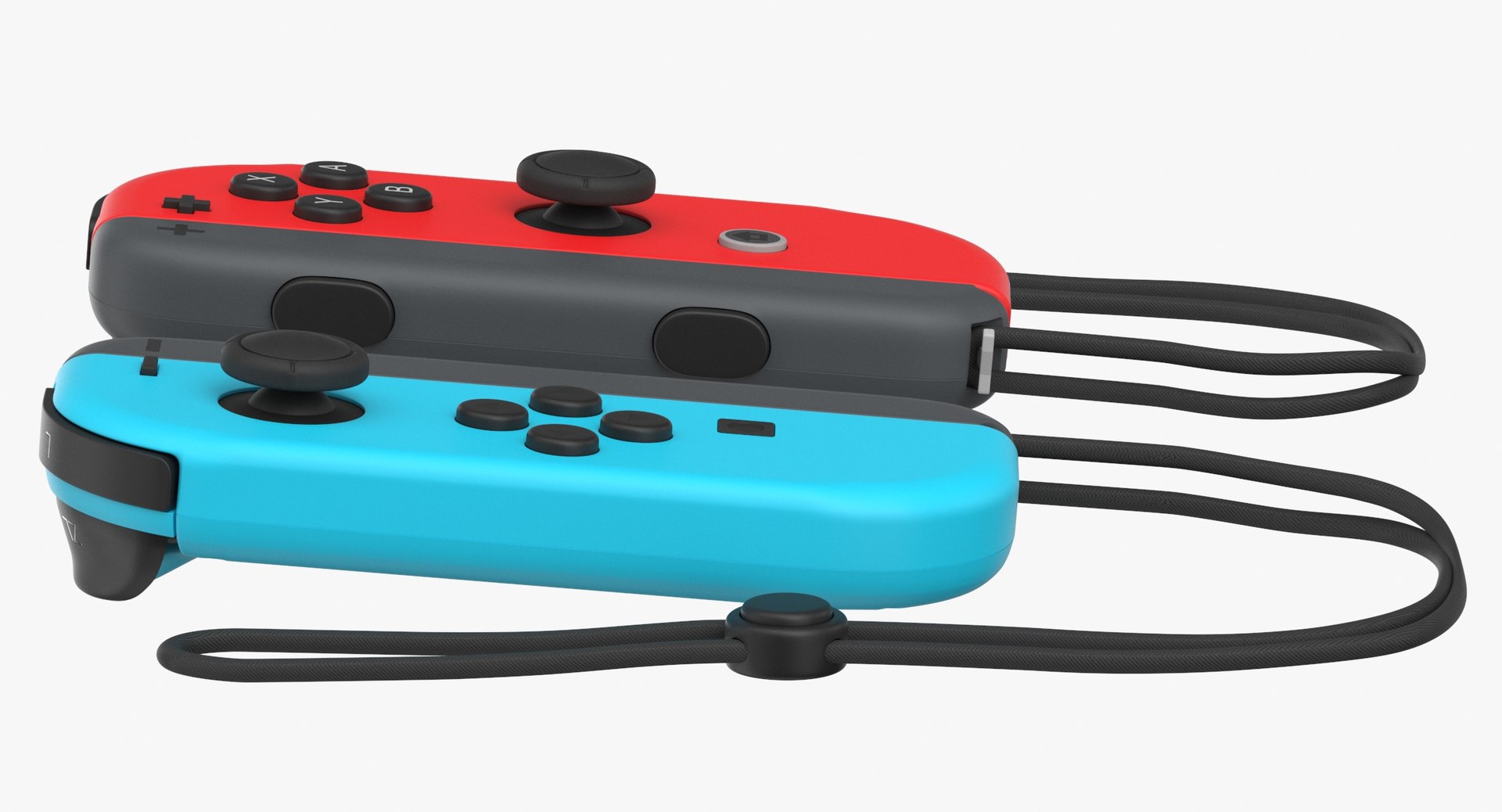 Nintendo Switch Console Controllers Blank And Generic Box 3D Model ...