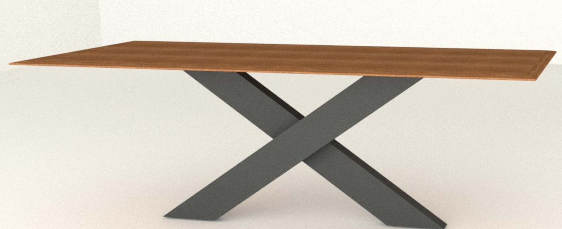 Table Cross Legs 3D - TurboSquid 1480821