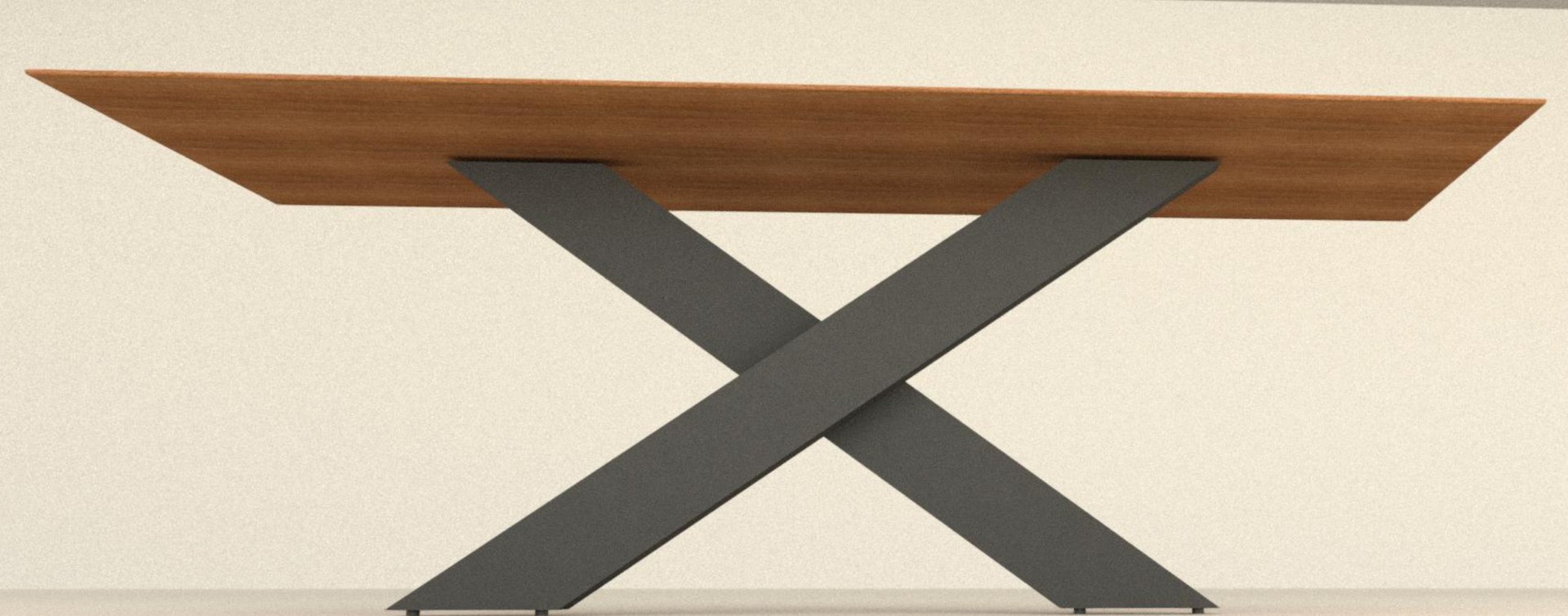 Table Cross Legs 3D - TurboSquid 1480821