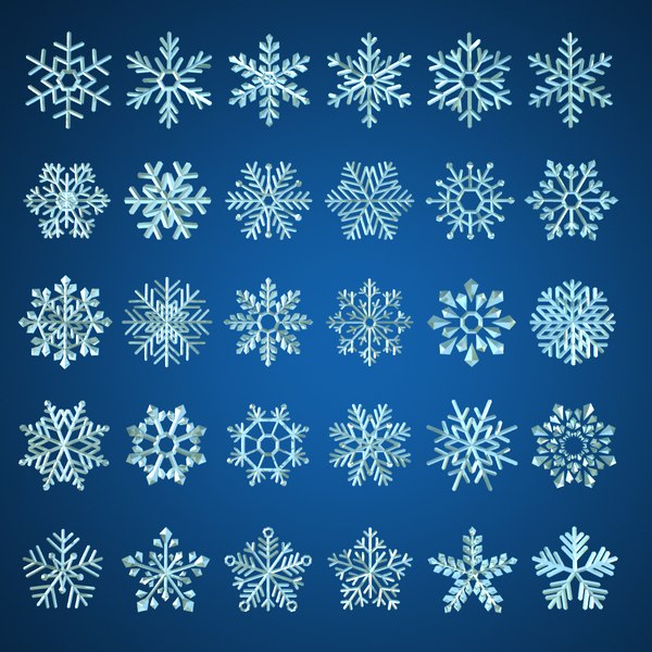 3D Snowflake model - TurboSquid 2028456