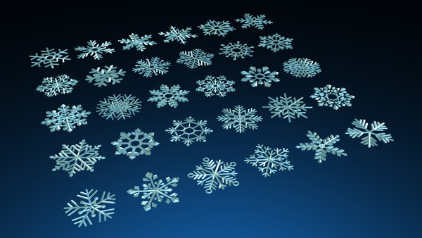 3D low poly cartoon Snowflake 30 model - TurboSquid 2028456