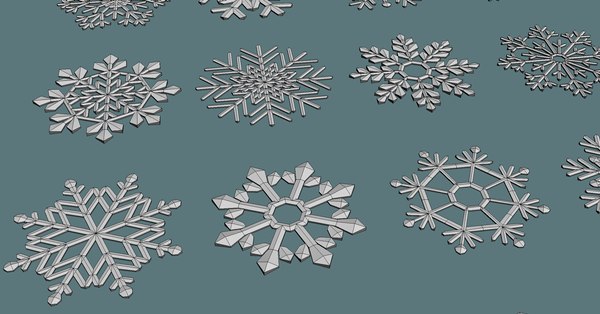 3D low poly cartoon Snowflake 30 model - TurboSquid 2028456